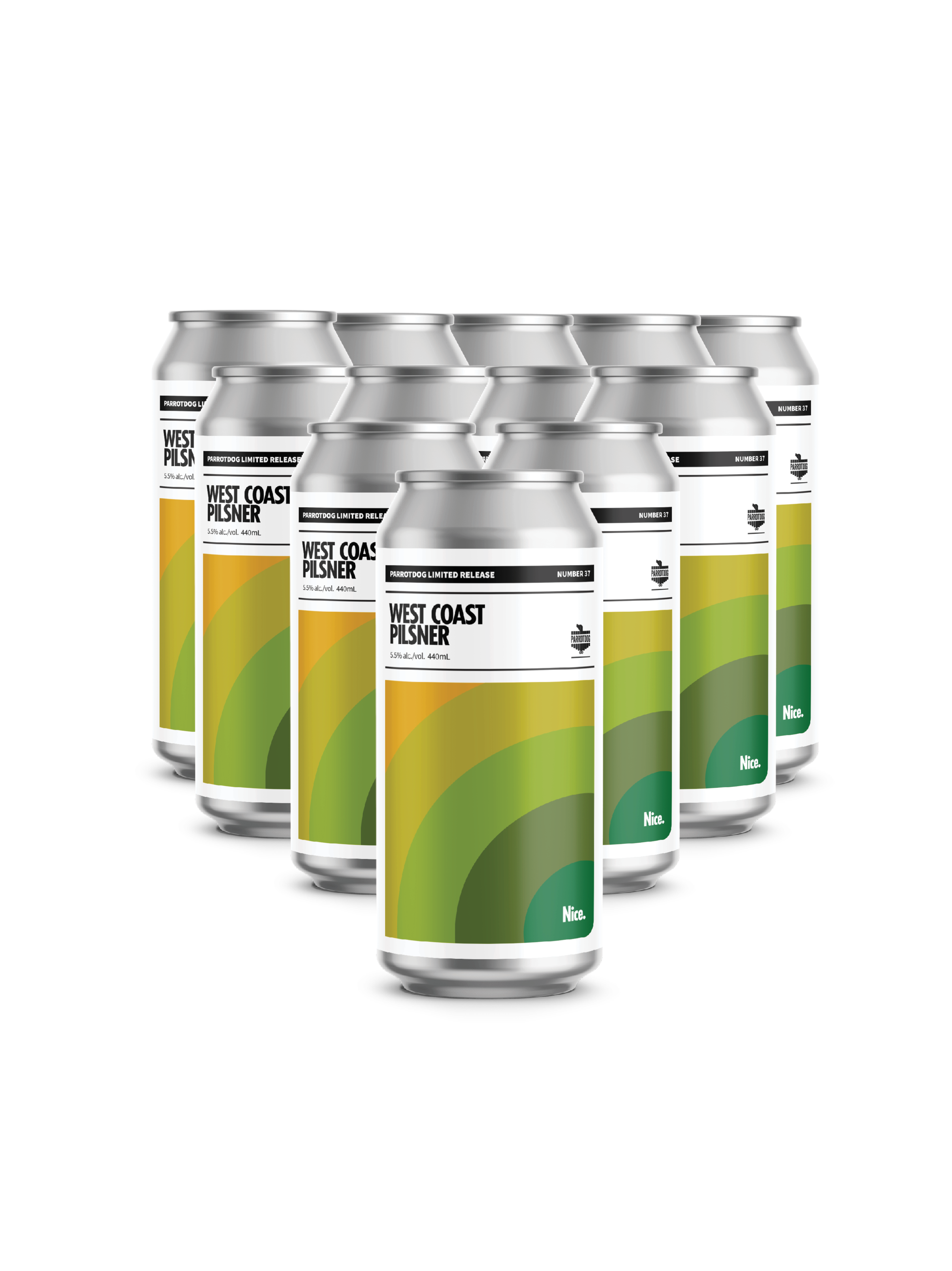 West Coast Pilsner | Limited Release 37 | 12 x 440ml Cans – Parrotdog